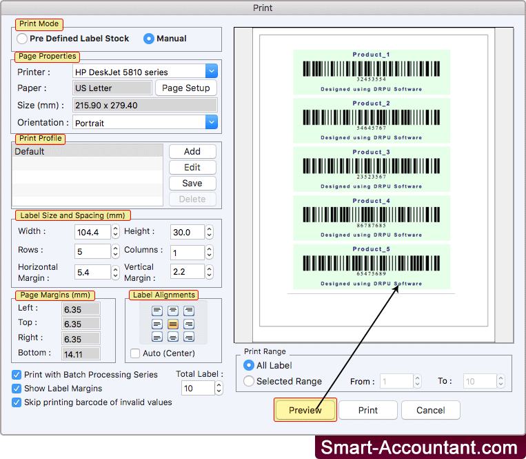 Barcode Maker Software for Mac OS X screenshots barcodes label creator program