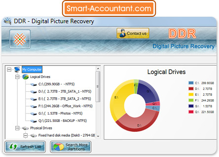 Digital pictures data recovery software restores deleted lost flash ...