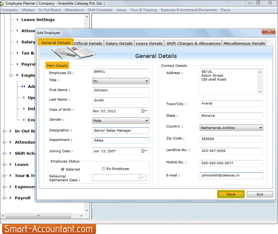 Employee Planner software screenshots staff scheduler manages employees ...